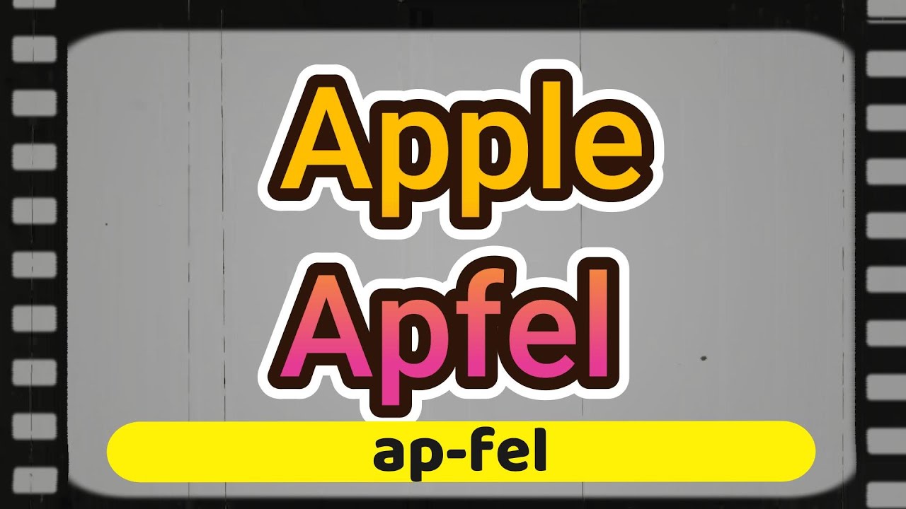 How to say " Apple " in German - Pronounce " Apfel " Perfectly! - YouTube