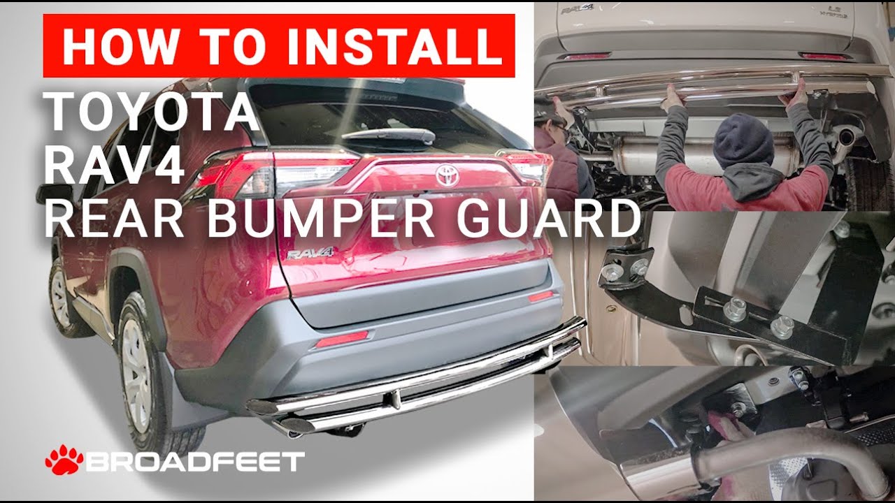 2019-2024 Toyota RAV4 Rear Bumper Guard Double Layer - Installation ...