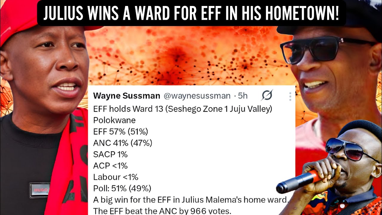 JULIUS MALEMA FINALLY WINS A WARD FOR EFF IN HIS HOMETOWN SESHEGO ...