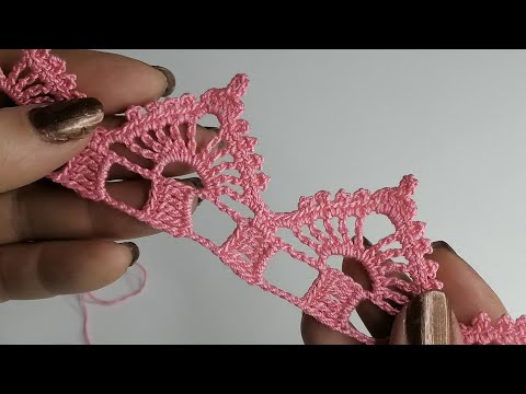 TIĞİŞİ ÖRGÜ ÇOK ŞIK  ÇOK KOLAY DANTEL MODELİ / Very nice Crochet Knitting model