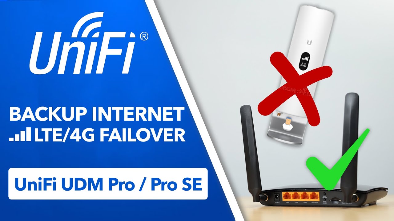 UniFi Backup Internet über LTE/5G - Failover WAN einrichten - YouTube