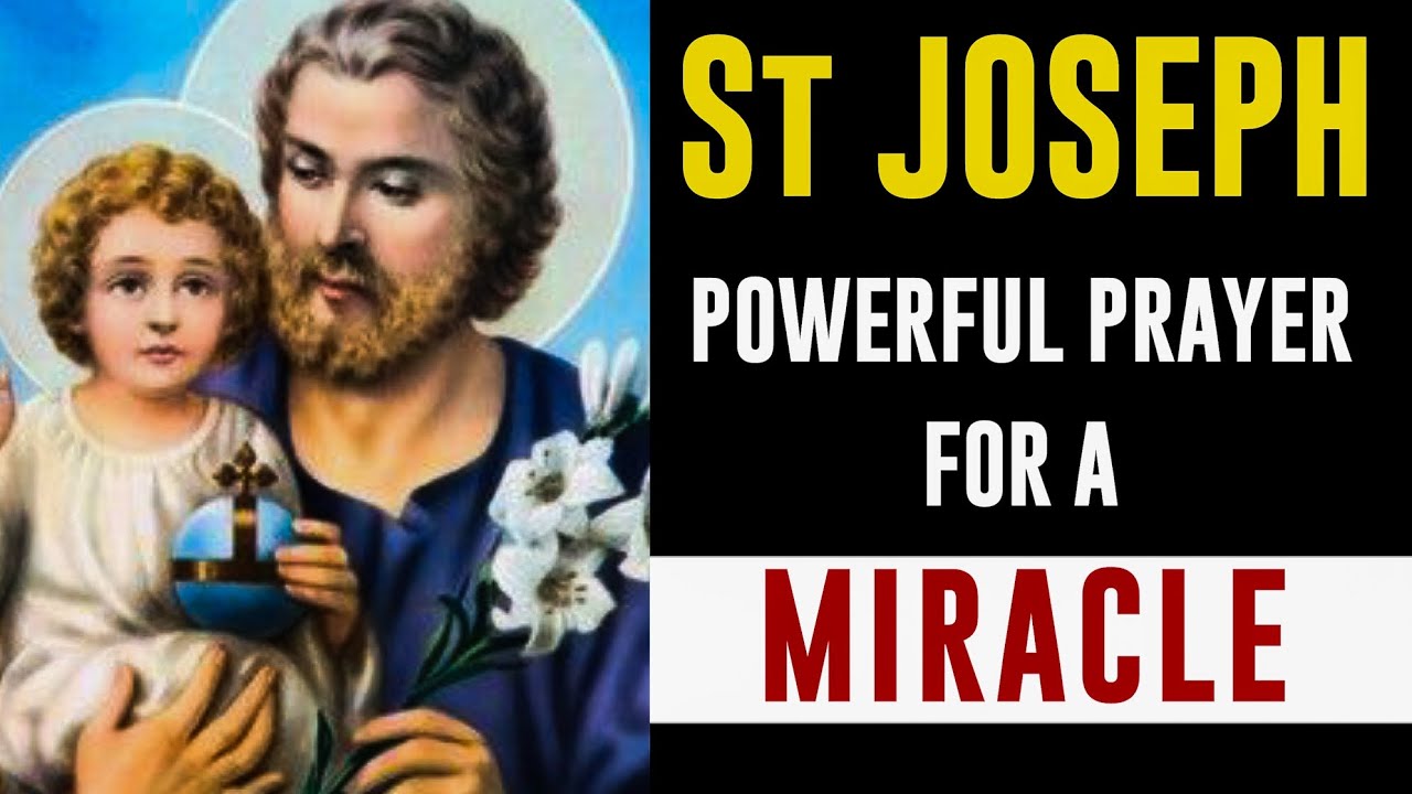 💙 Miraculous Prayer to Saint Joseph for a Miracle - YouTube