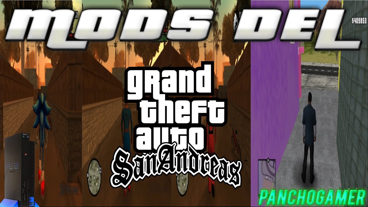 Probando MODS del GTA SAN ANDREAS DE PS2 *GTA V EN PS2* - YouTube