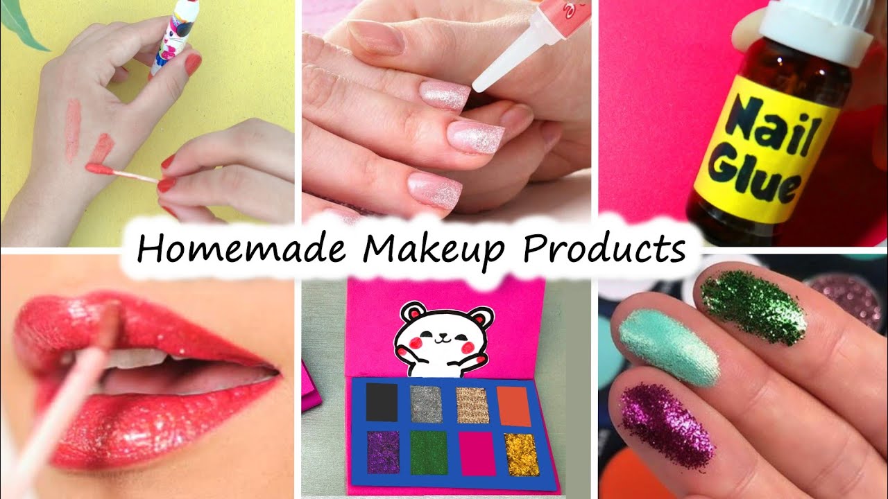 How to make makeup at home||homemade makeup||how to make skincare ...