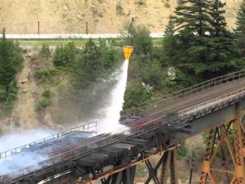 CNR Cisco railway bridge Putting out fire - YouTube