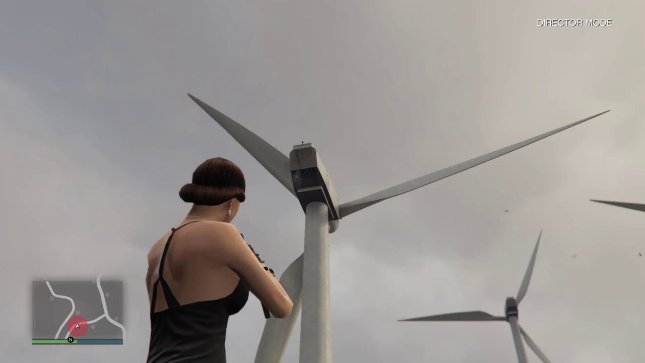 GTA 5 Wind Farm Model Playing With Fire - YouTube