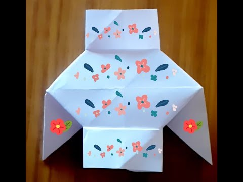 Learn how to make paper sweater using origami technique - YouTube