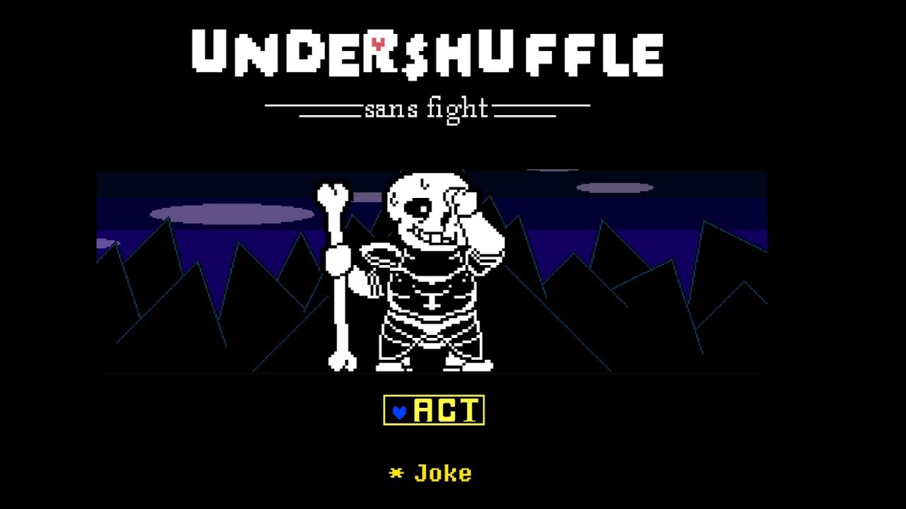 Sans wont let you pass Undershuffle sans fight - YouTube