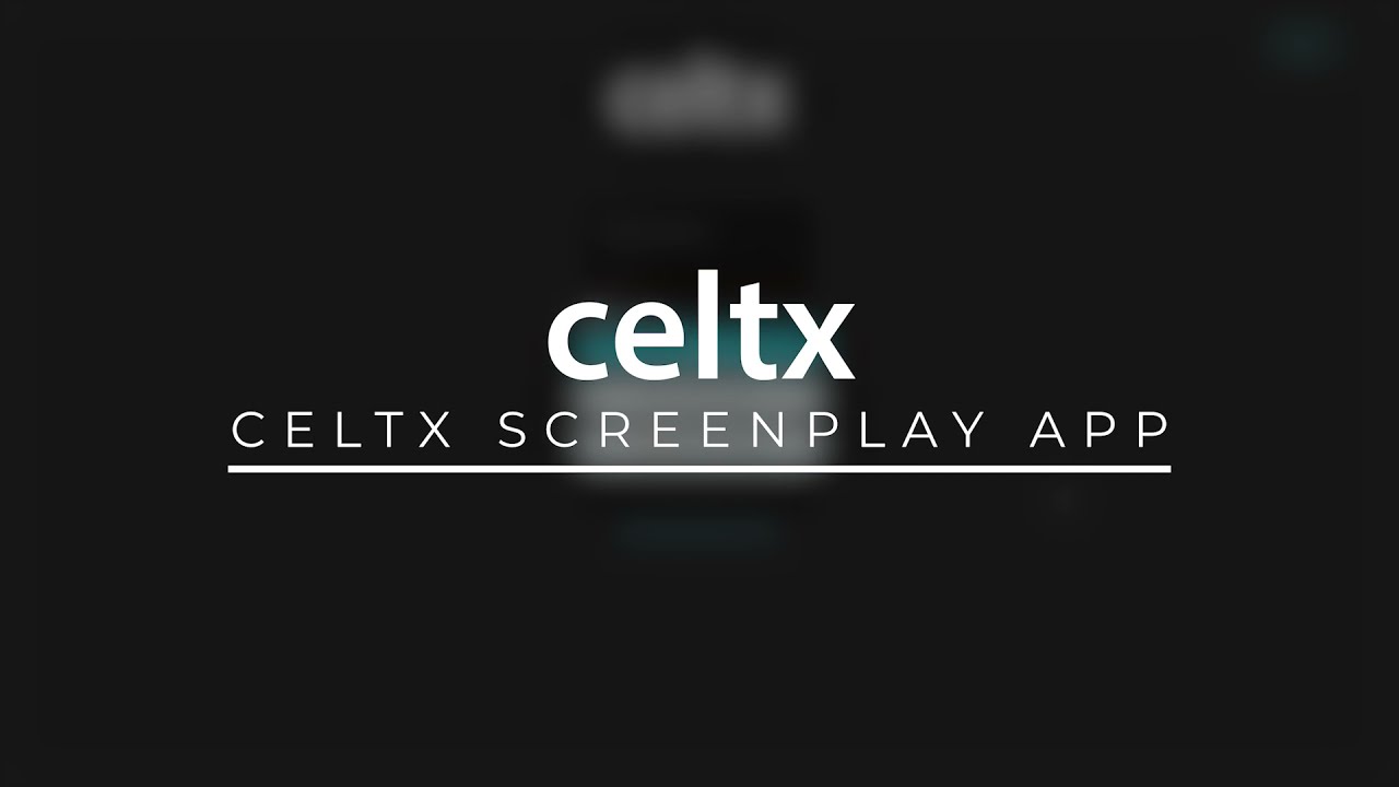 Introducing Celtx Screenplay: A Scriptwriting App for Windows Users - YouTube