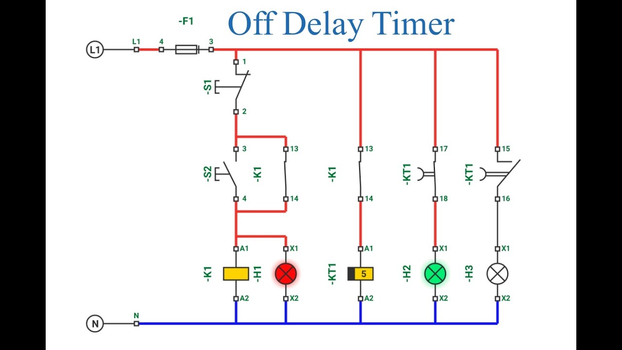 Off Delay Timer - YouTube