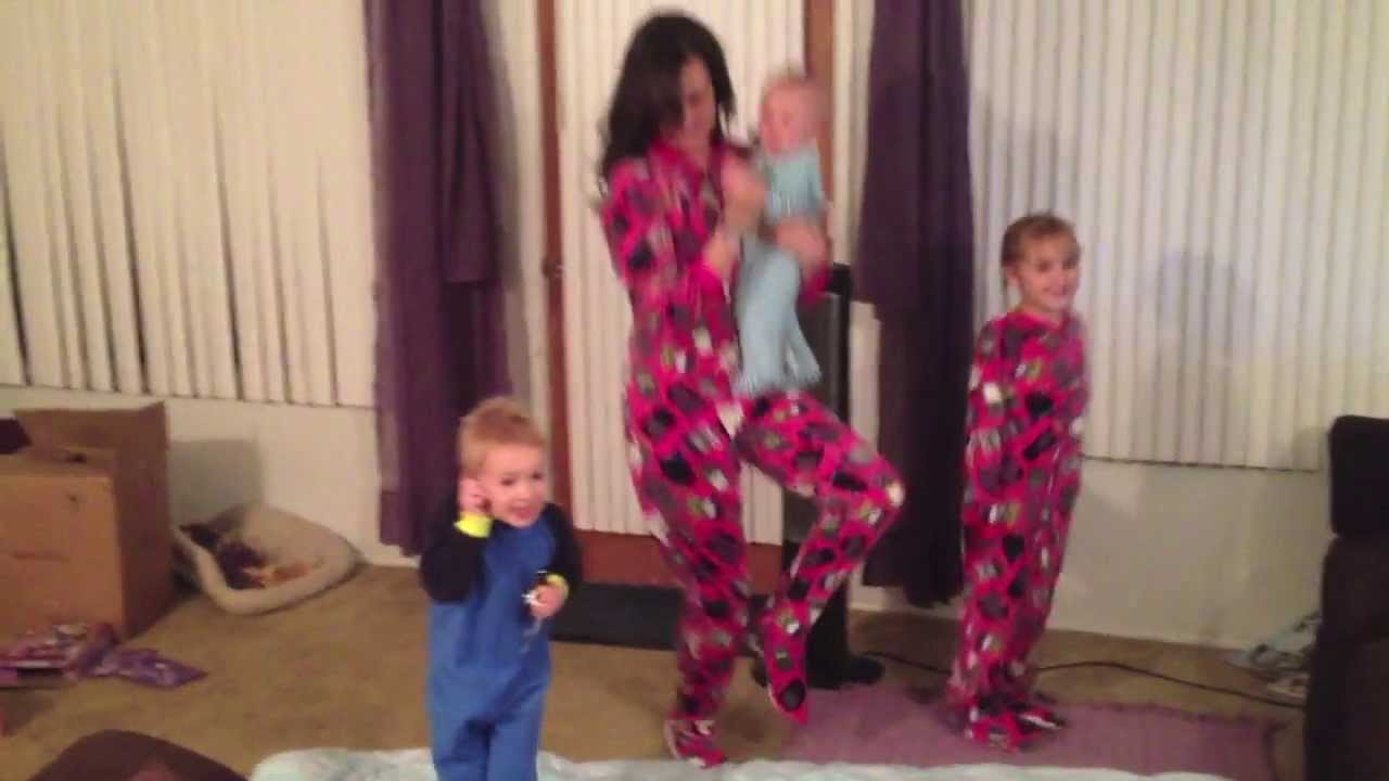 Footie Pajama Dance Party Youtube
