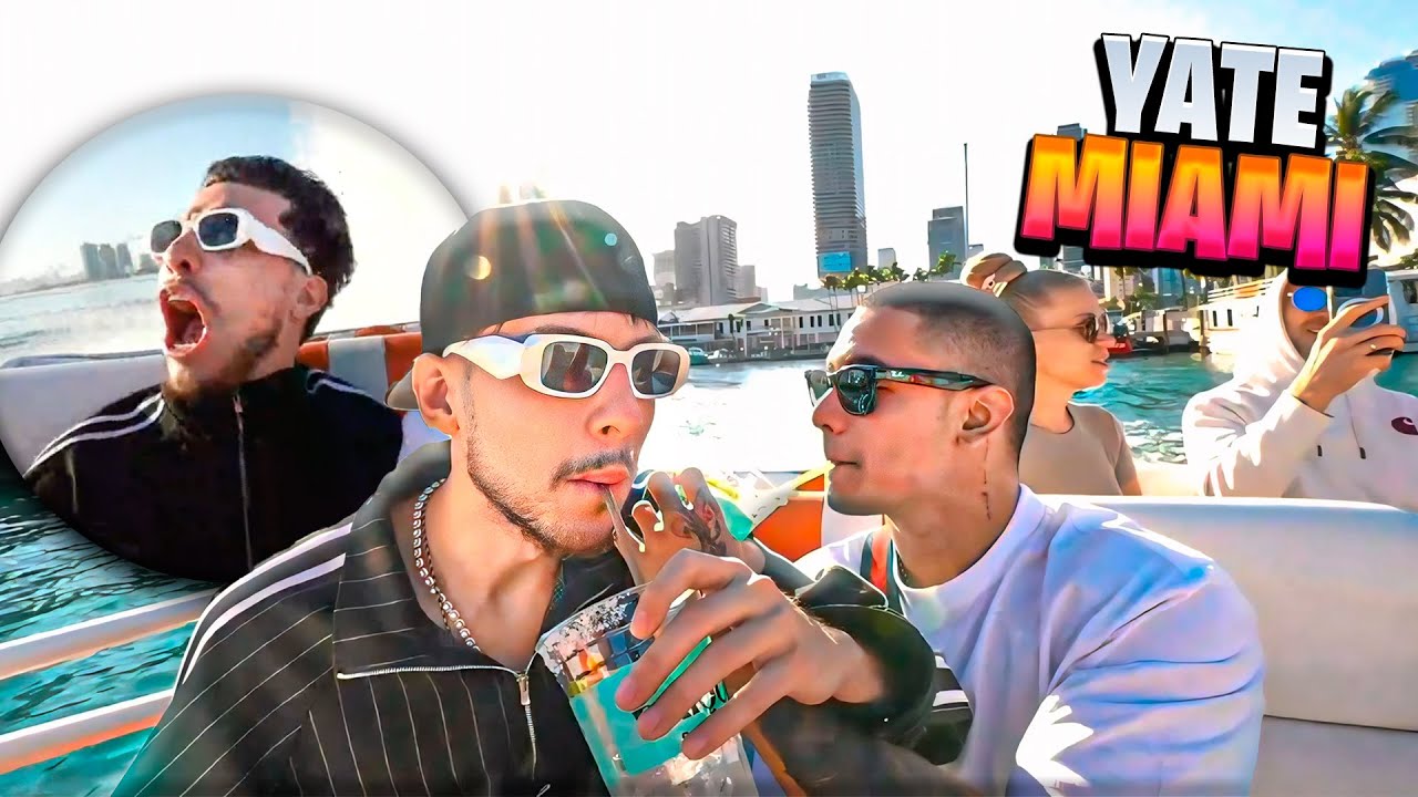 IRL EN EL YATE MAS VELOZ DE MIAMI CON LEANDRO 😂😂 casi m0rimos* | Samulx ...