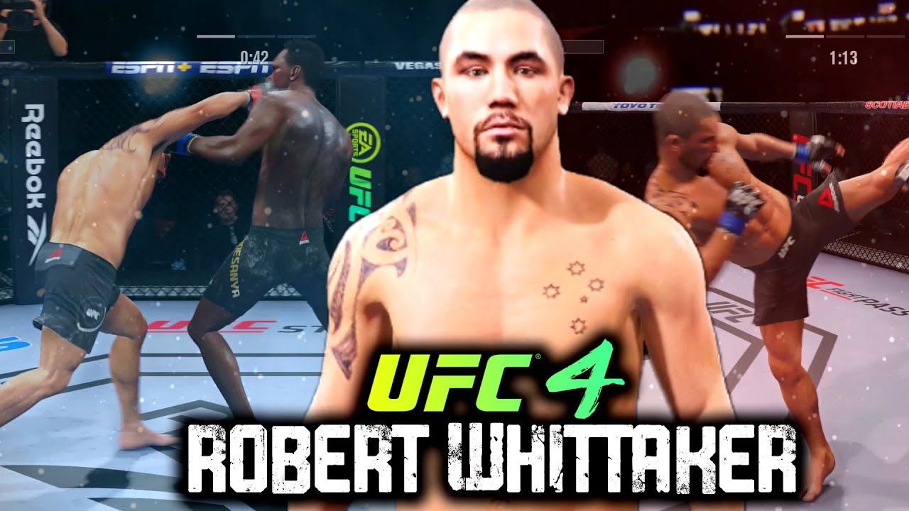 Robert Whittaker Has Power In His Hands and Head Kicks! EA Sports UFC 4 ...