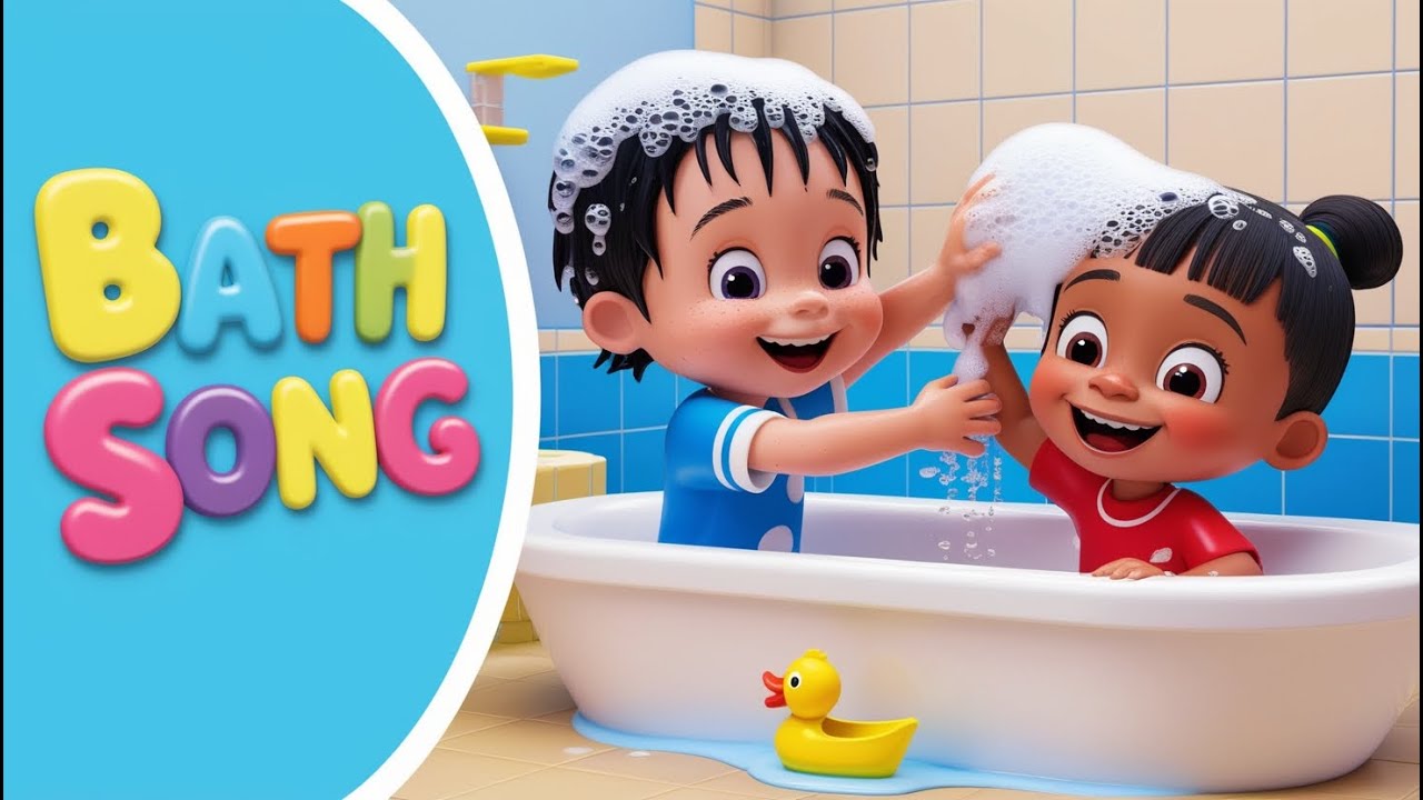 Bath Song | Nursery Rhymes for Kids | Sing Along & Learn | Fun with ...