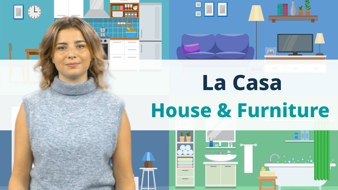 Spanish Vocabulary: House and Furniture | Aprendiendo Español Mexicano ...