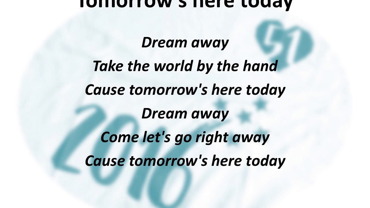NDP song lyrics: Tomorrow's here today - YouTube