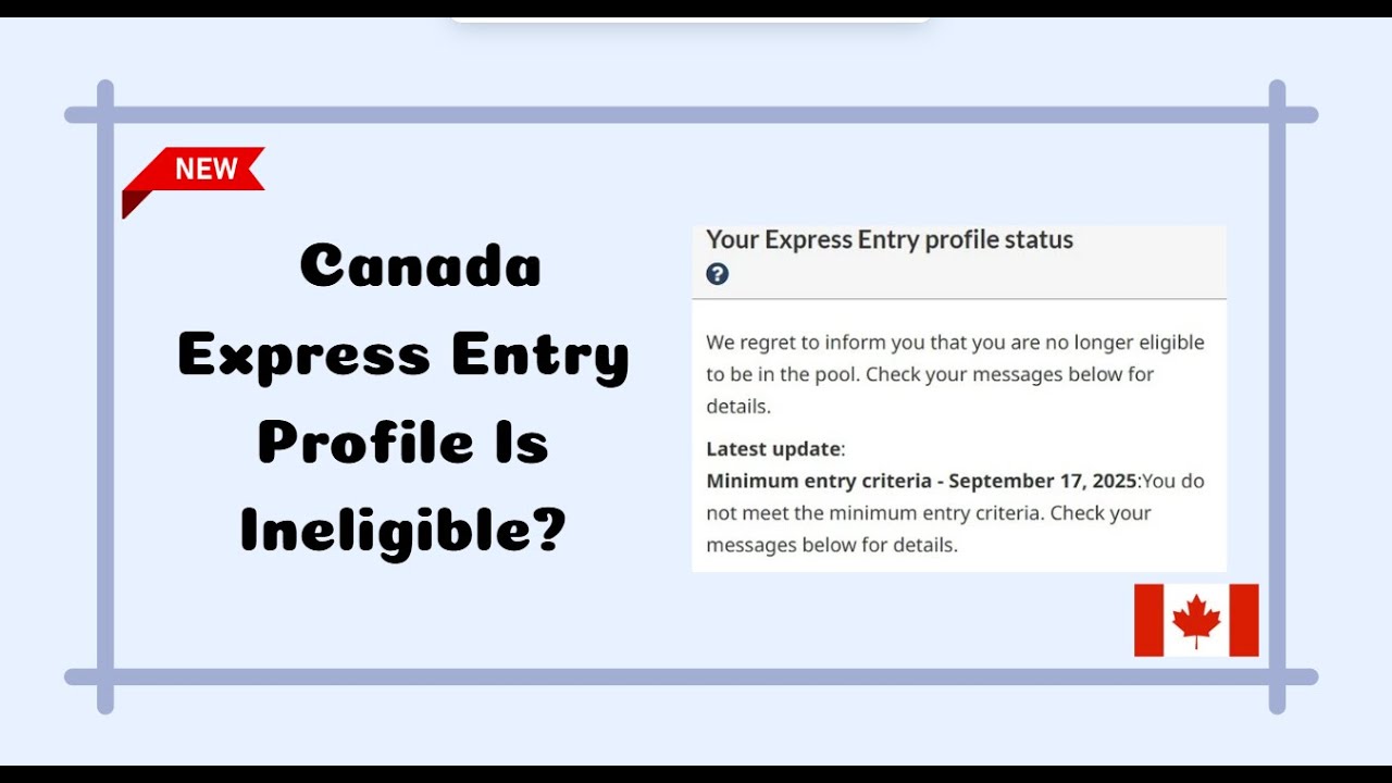 Express Entry Profile Ineligible | Canada PR Tips 2025 # ...