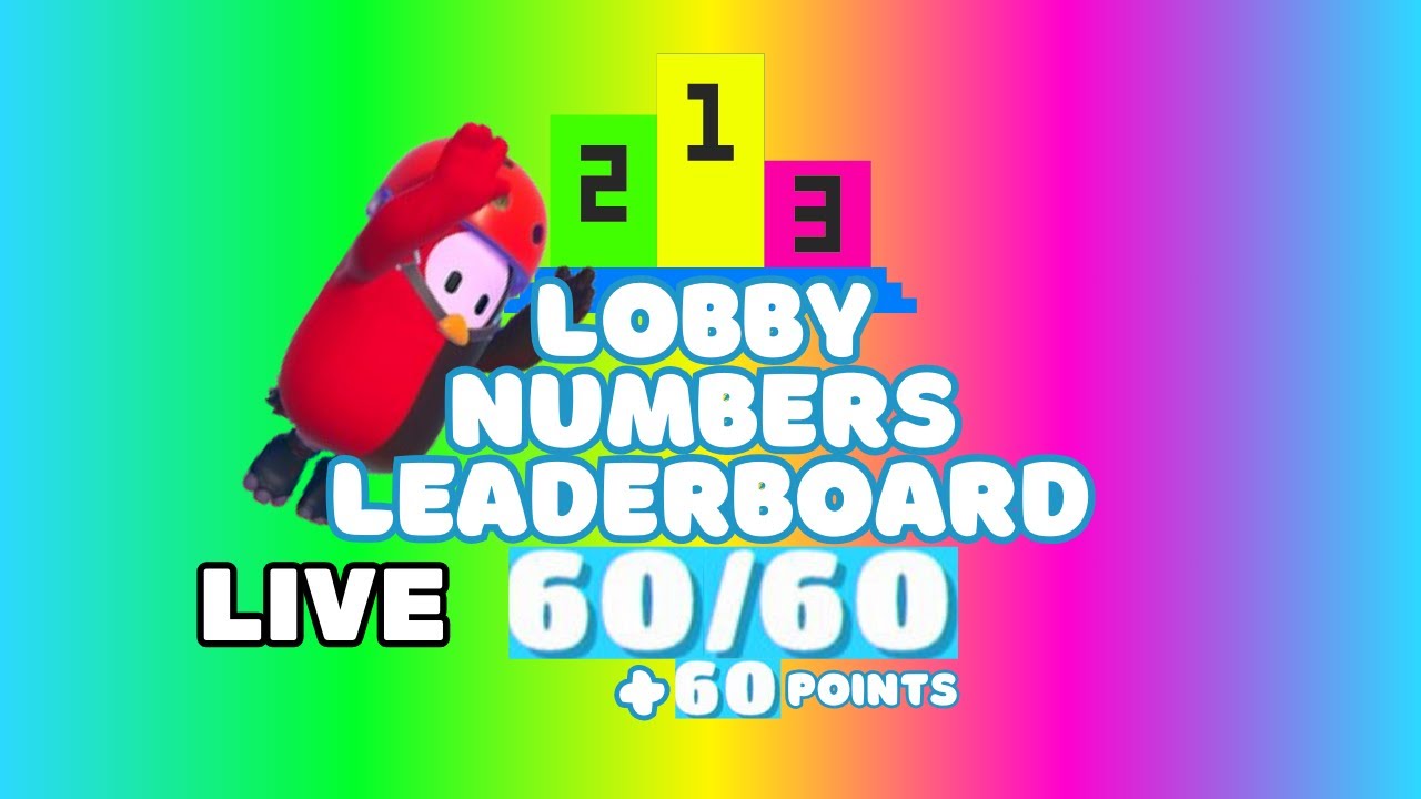 FALL GUYS LIVE | LOBBY NUMBERS LEADERBOARD TRIAL CONCEPT | CUSTOMS (PS4 ...