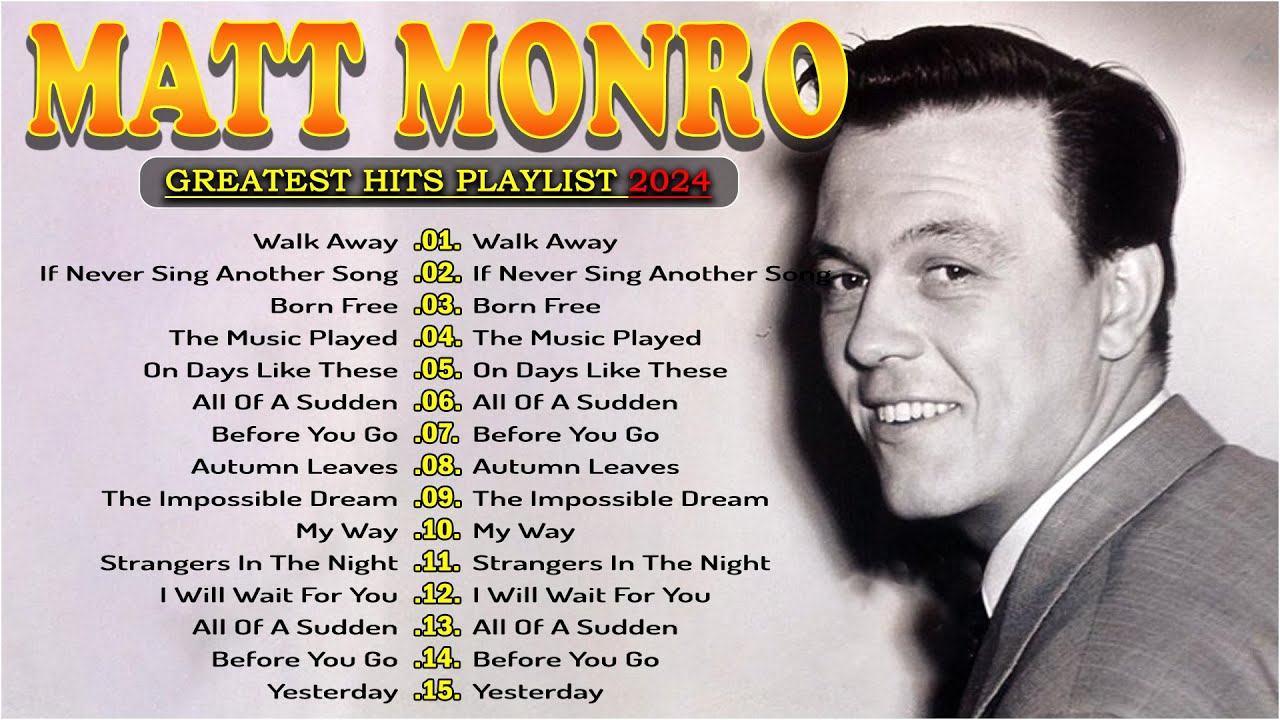 Best Songs of Matt Monro Playlist Collection 2024 🎙️ The Best Of Matt ...