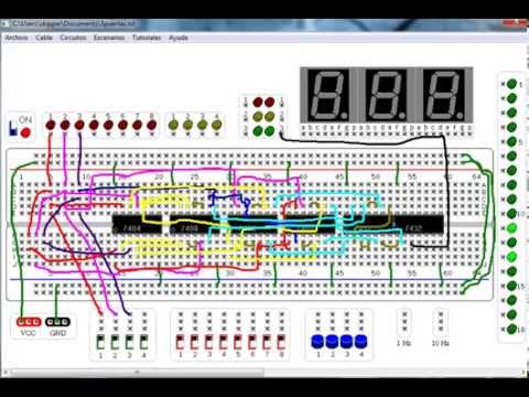 compuertas logicas (Protoboard) - YouTube