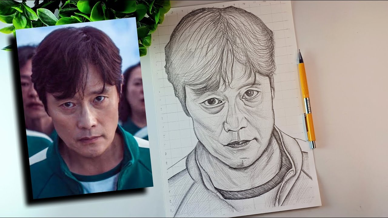Squid Game 2 Frontman Drawing, Player 001 Hawang In- Ho Drawing ...