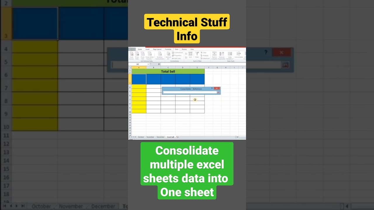 Consolidate Multiple Excel Sheets Data Into One Sheet YouTube Consolidate Multiple Excel Sheets Data Into One Sheet YouTube