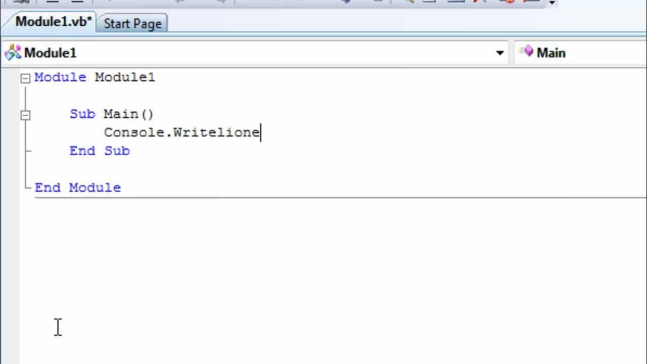 Visual Basics 2008 - Console Application [Voice Tutorial] - YouTube