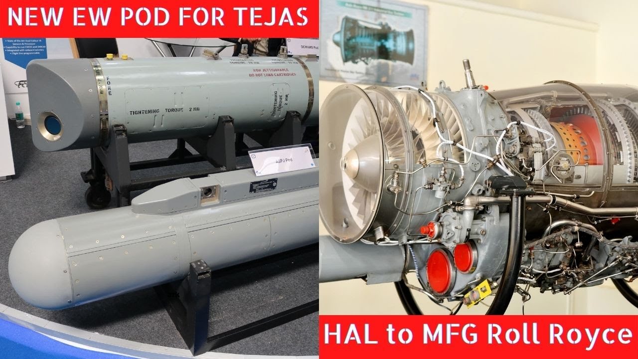 New EW Pod for Export LCA Tejas | Rolls Royce sign pact with HAL - YouTube