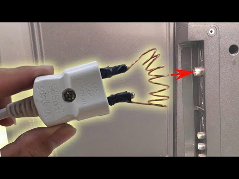 Turn an Electrical Plug into an antenna and watch all the Channels in ...
