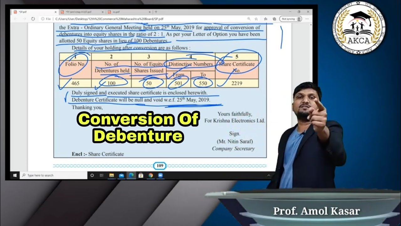12th SP| Conversion Letter | Chap 7 | 5 Marks - YouTube