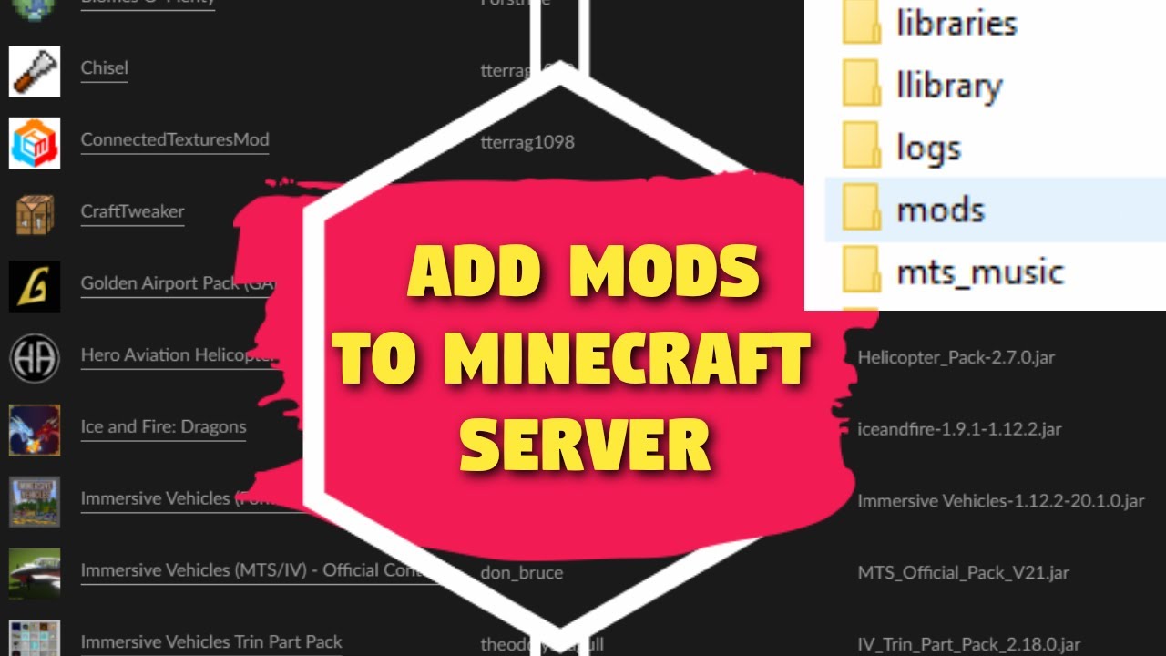 How to Install Minecraft Mods to Server and PC to Create a Modded ...