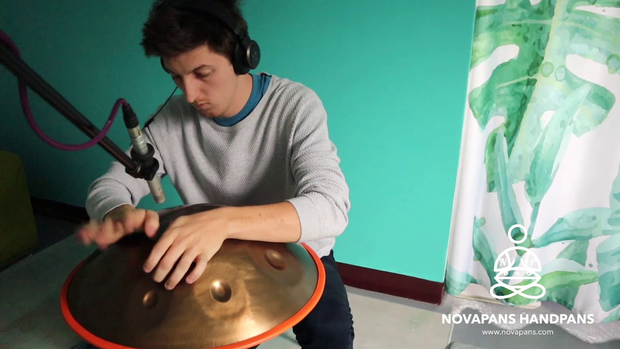 9 Note Handpan in D Kurd Minor in Gold | Generation 7 | NovaPans ...