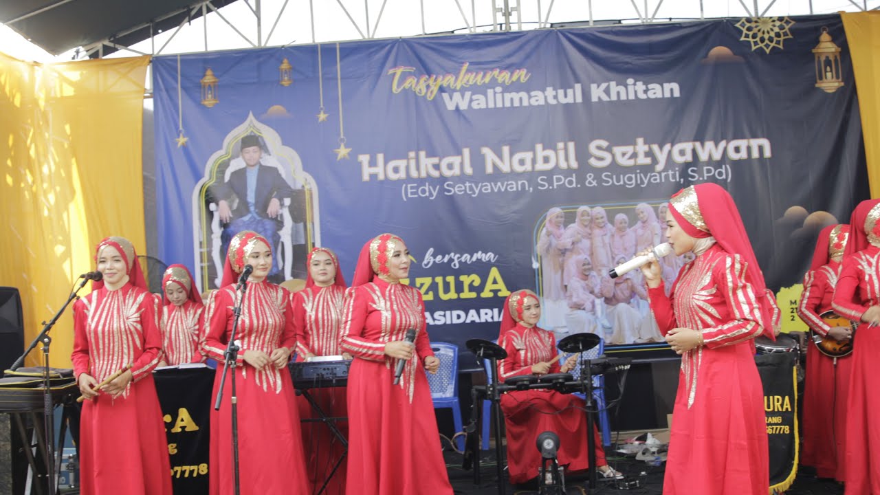 Live Qasidah ezzurA (Junior Nasida Ria) pada Walimatul Khitan Haikal ...