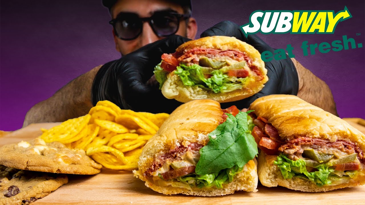 ASMR SUBWAY SANDWICH CHIPS & COOKIES | Moekh ASMR - YouTube