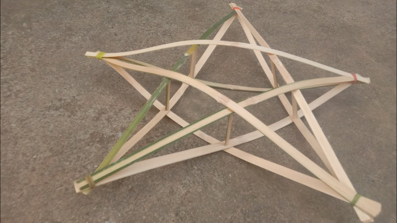 How to make Christmas Star | Christmas Star making | Bamboo Star - YouTube