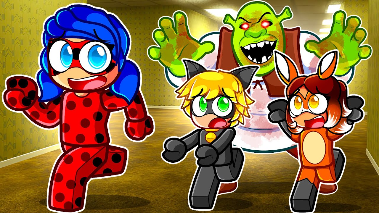 Ladybug Escapes the Shrek Backrooms in Roblox! - YouTube