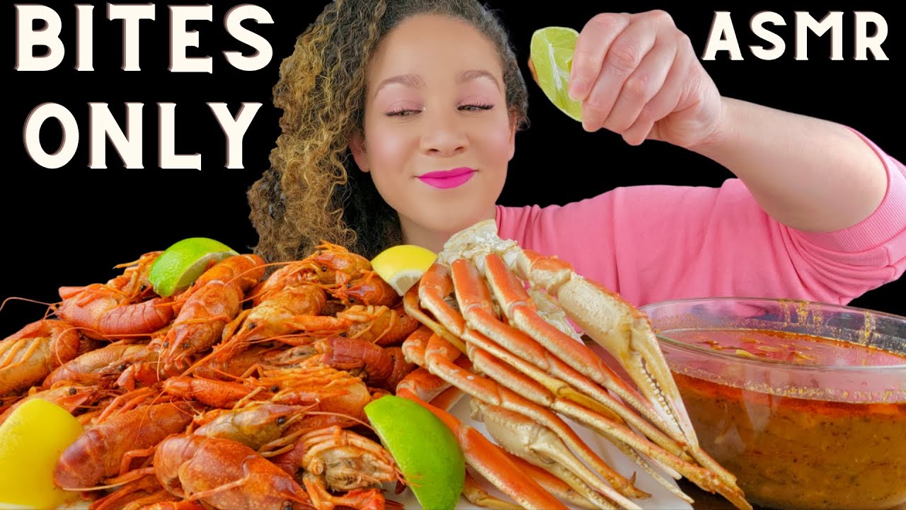 ASMR CRAB LEGS AND CRAWFISH| SEAFOOD BOIL MUKBANG + BLOVES SAUCE ...