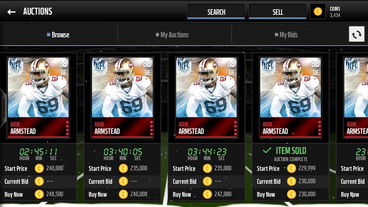 Madden Mobile 16, Ghost Player Opening - YouTube