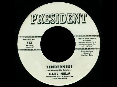 Carl Helm - Tenderness - PRESIDENT DJ - YouTube