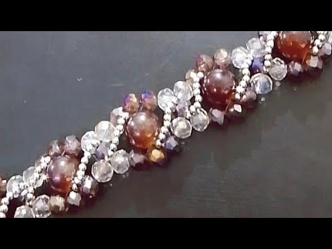 How to make Crystal beads bracelet// Easy to make , Learn step by step ...