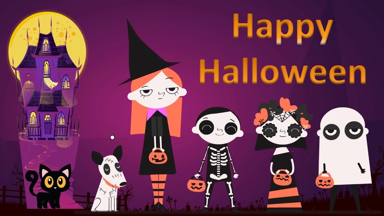 Happy Halloween 🎃 Trick or Treat 🎃 Cute & Fun Animation for Kids - YouTube