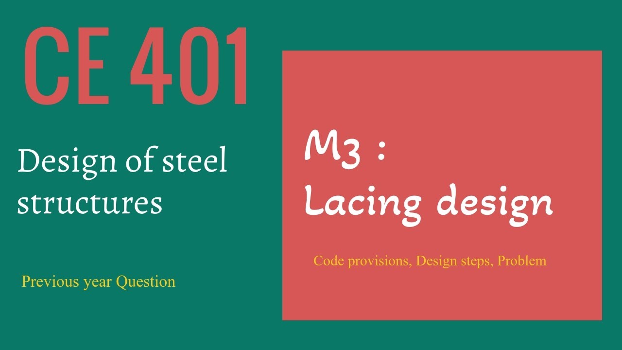 Lecture 8: M3 : Laced column design - YouTube
