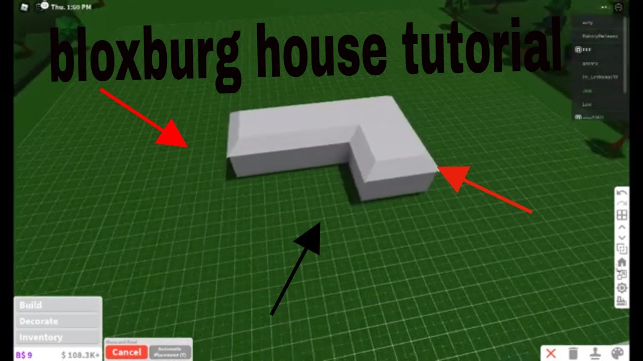 bloxburg house tutorial - YouTube