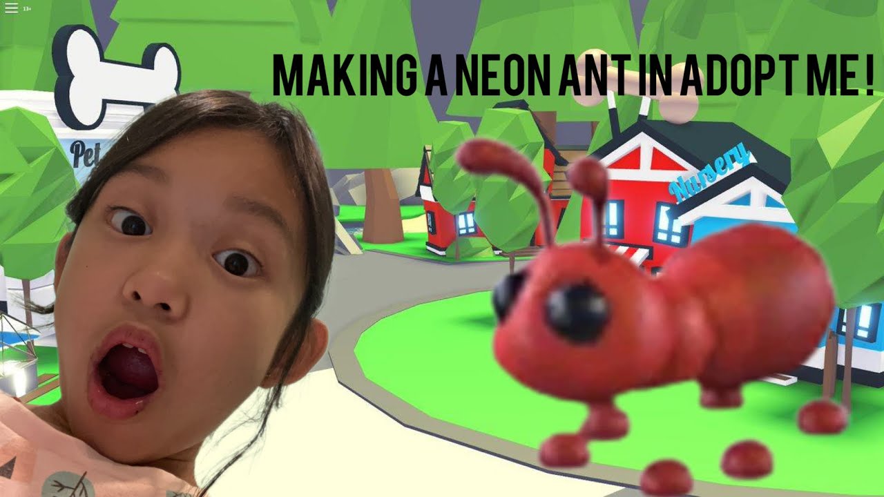 Making a neon ant in adopt me! - YouTube