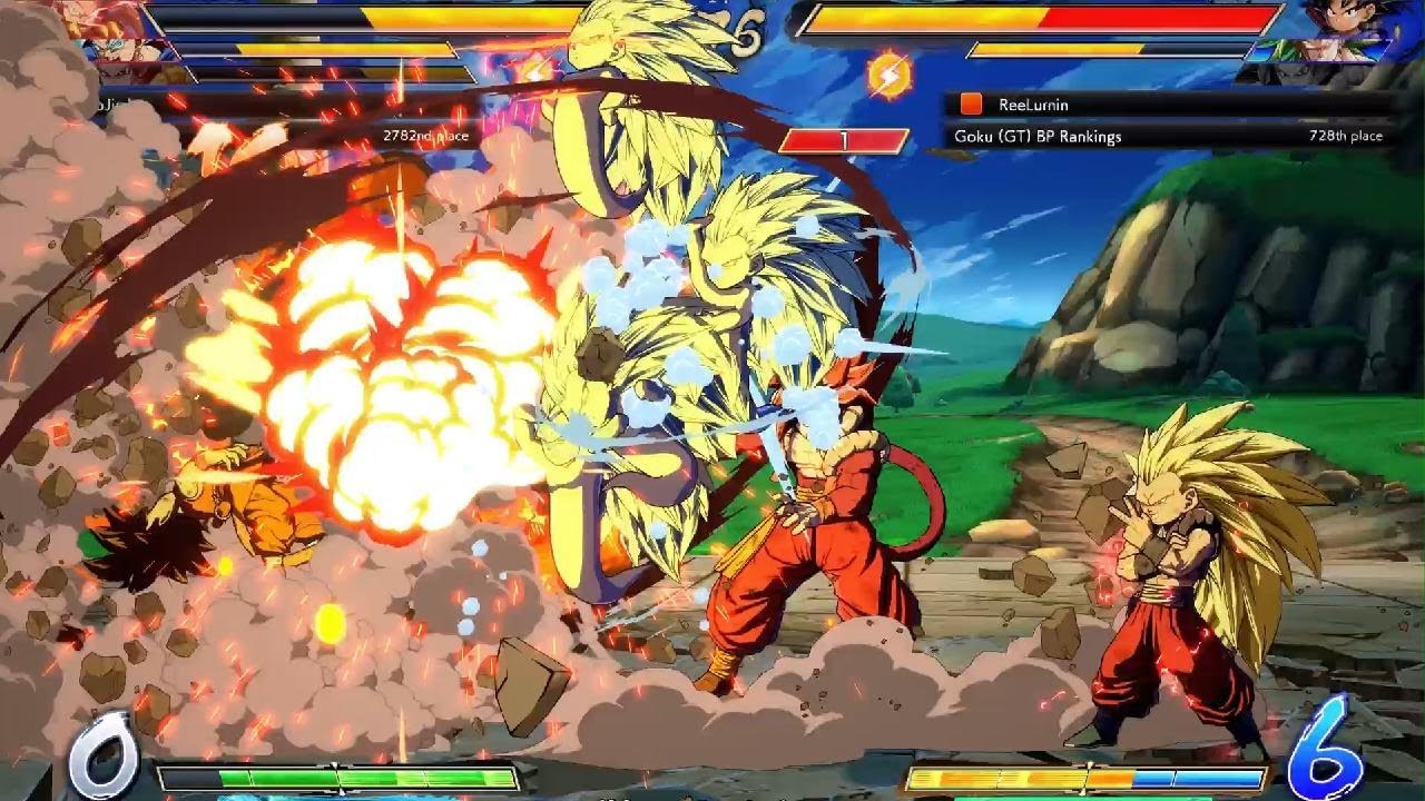 DRAGON BALL FighterZ SS4 Gogeta GTGoku DBZ Broly vs SS3 Gotenks SSB ...
