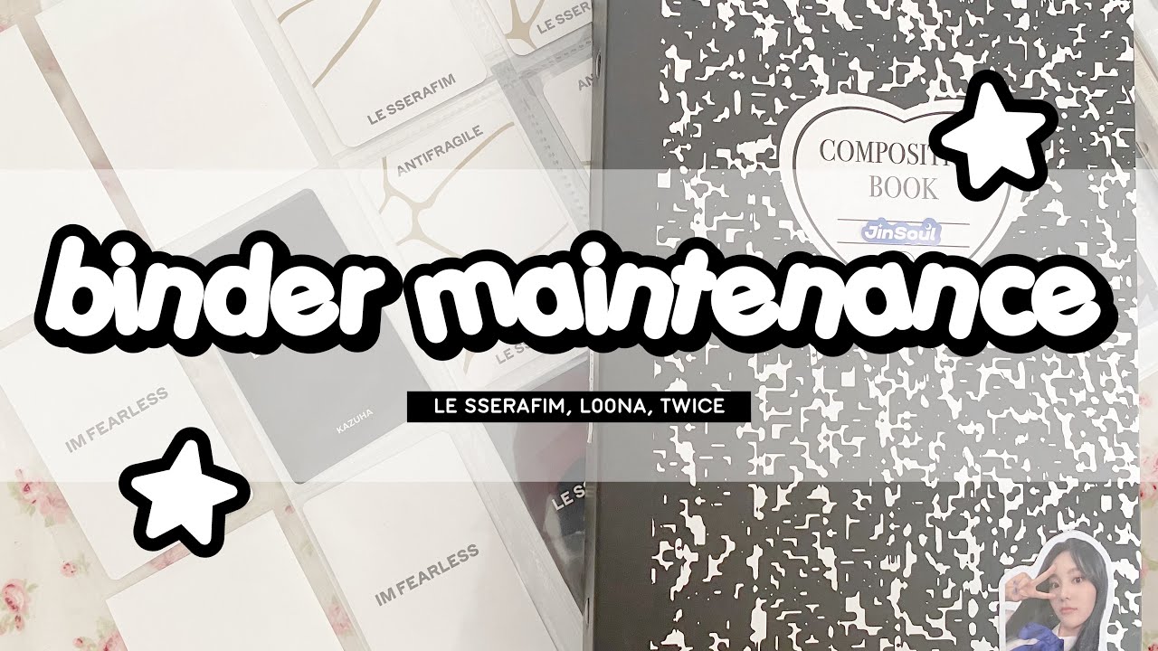 binder maintenance ! expanding and starting new collections - YouTube