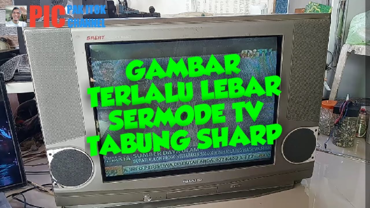 SERVICE MODE TV SHARP CRT 29" GAMBAR MELEBAR - YouTube