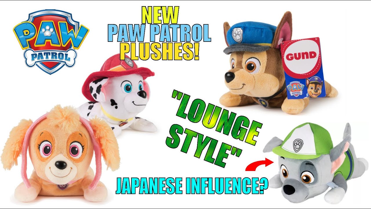 PAW Patrol lounge pups! | New main line plushes | Japanese design ...