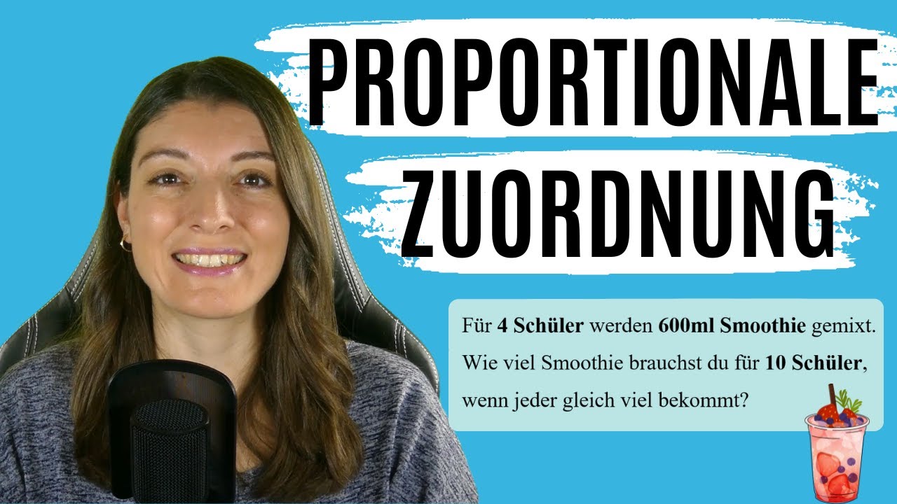 PROPORTIONALE Zuordnung EINFACH erklärt! (DREISATZ / 3 Aufgaben SCHRITT ...