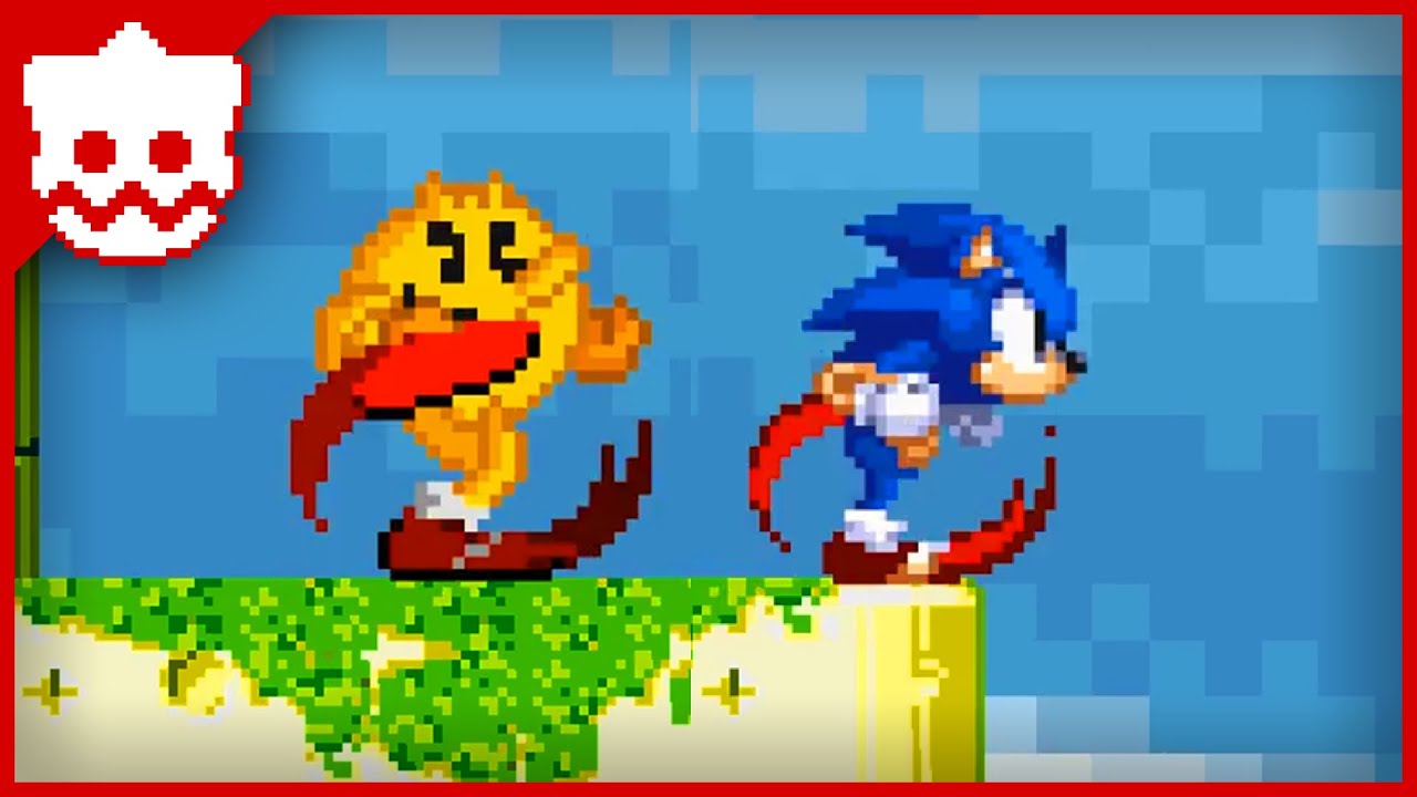 Pacman and Sonic TAG TEAM (Spritars Animations) - YouTube